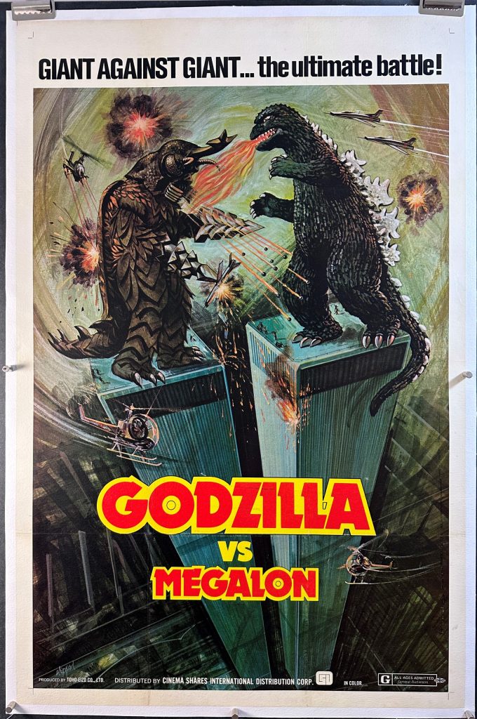 GODZILLA VS MEGALON, Original Toho Godzilla Film Poster - Original ...