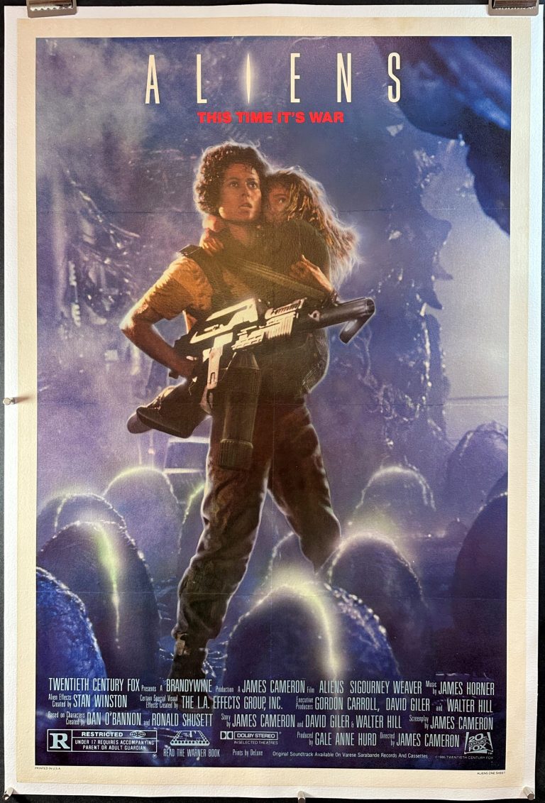 ALIENS, Recalled Ripley Style Vintage Movie Poster For Sale - Original ...