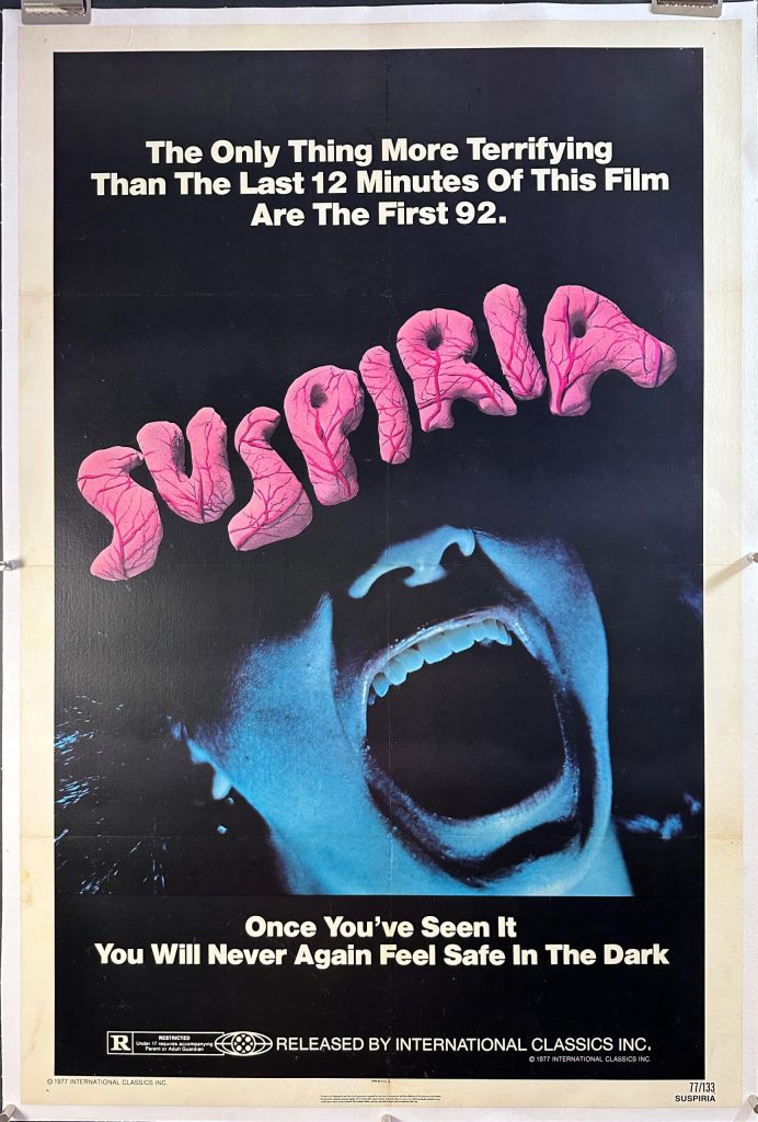 SUSPIRIA, Original Vintage Dario Argento Horror Movie Poster - Original ...