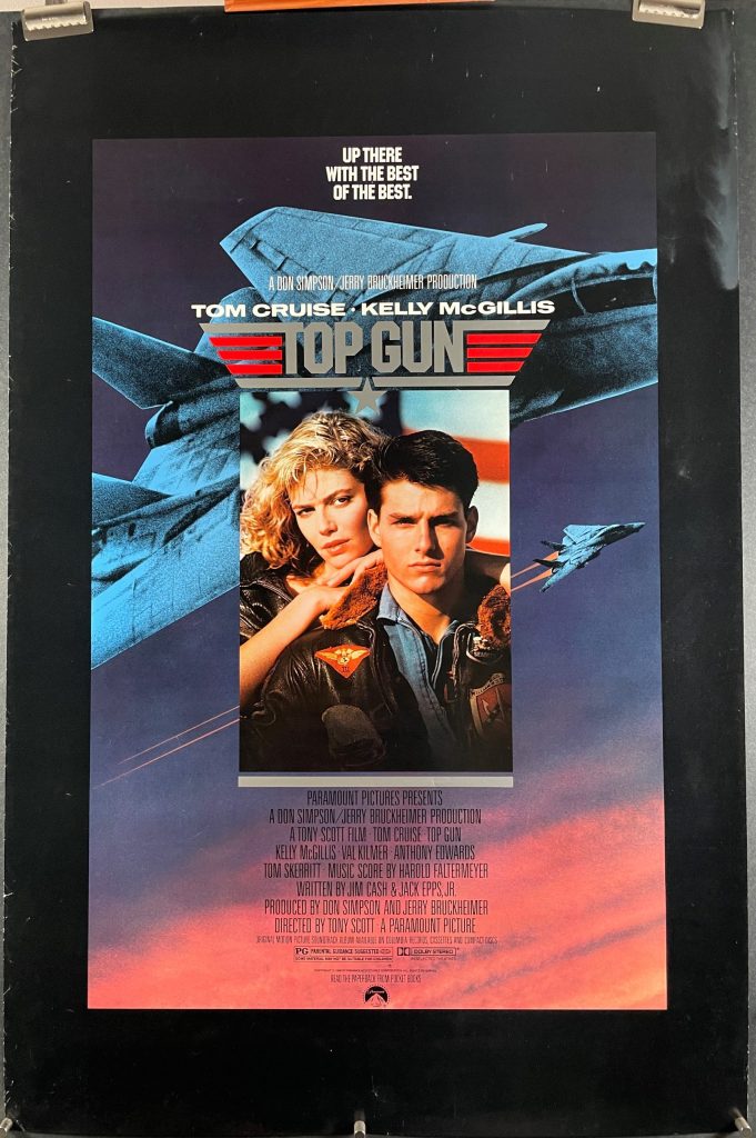 TOP GUN, Original Rolled Movie Poster Starring Tom Cruise and Kelly ...