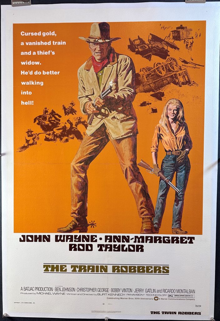 THE TRAIN ROBBERS, ORIGINAL MOVIE POSTER FEATURING JOHN WAYNE ...