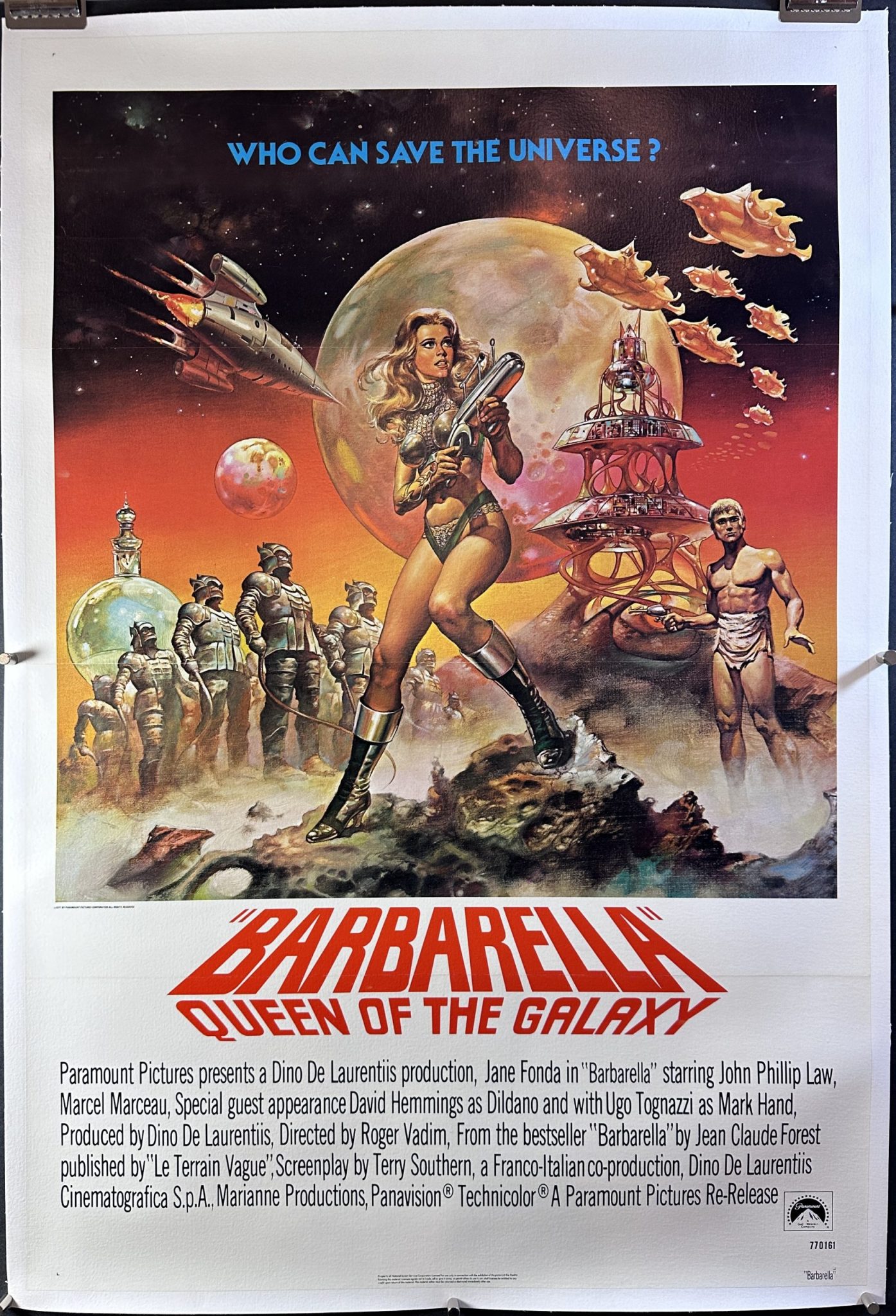 BARBARELLA, Original Jane Fonda Sci-Fi Movie Poster - Original Vintage Movie Posters