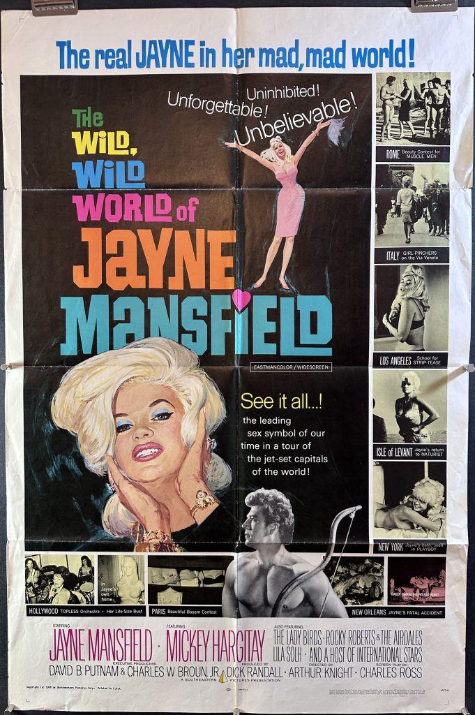 THE WILD WILD WORLD OF JAYNE MANSFIELD, Original Vintage Movie Poster - Original Vintage Movie ...