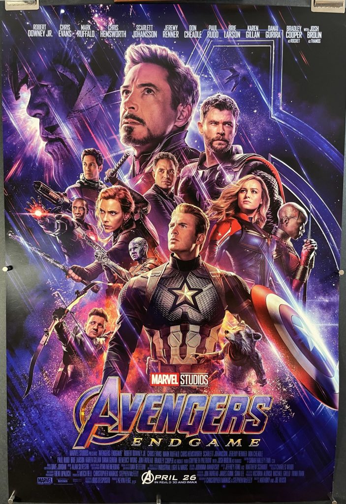 AVENGERS ENDGAME, Original Rolled Marvel Studios Movie Poster ...