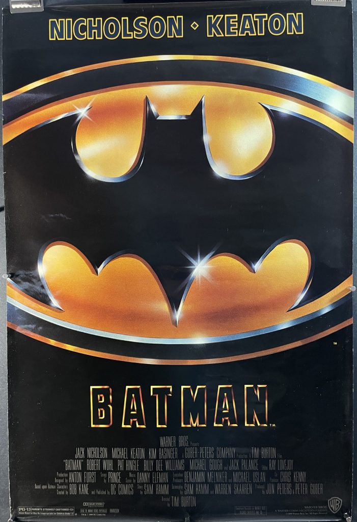 BATMAN, 1989 Michael Keaton Original Vintage Movie Poster - Original ...