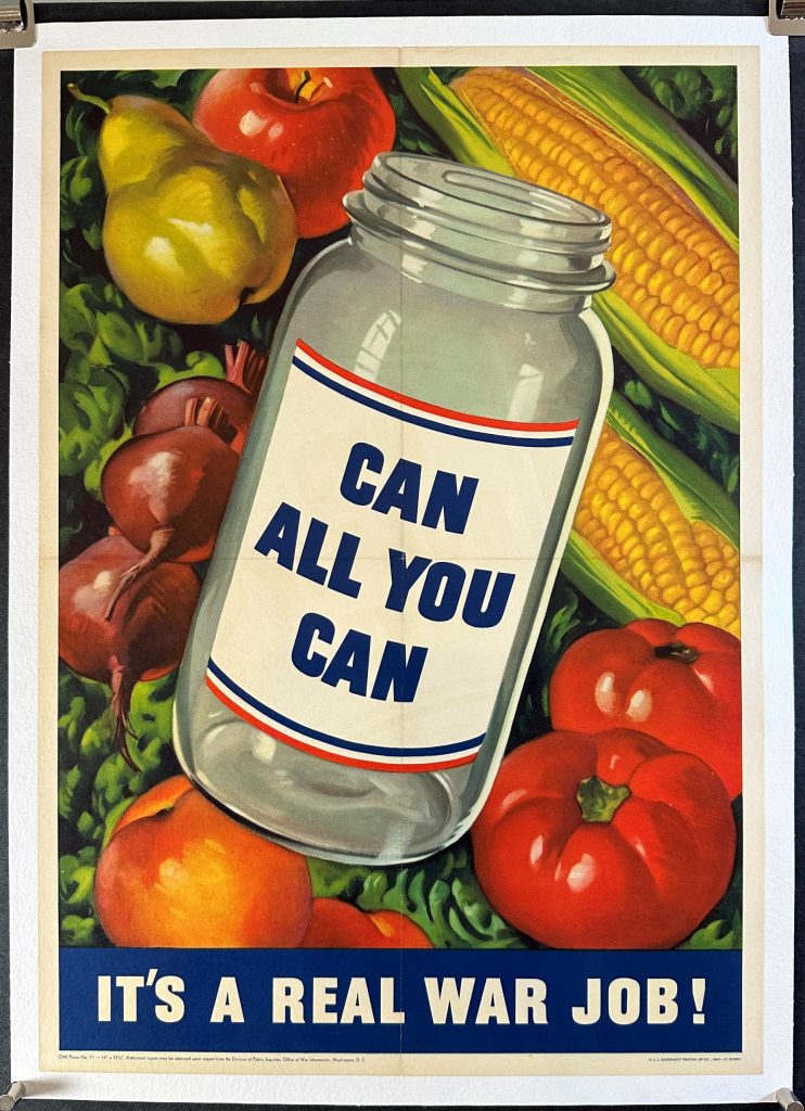CAN ALL YOU CAN, Linen Backed WWII Poster - Original Vintage Movie Posters