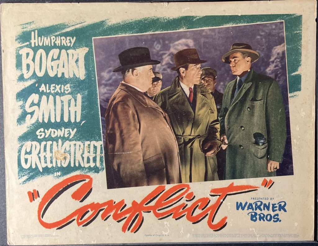 CONFLICT, Original Humphrey Bogart Lobby Card Movie Poster - Original ...