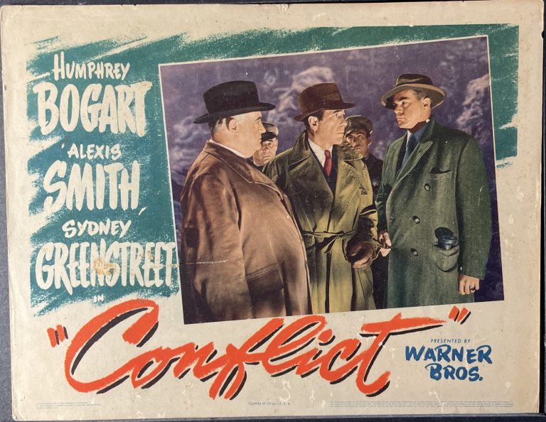 CONFLICT, Original Humphrey Bogart Lobby Card Movie Poster - Original ...