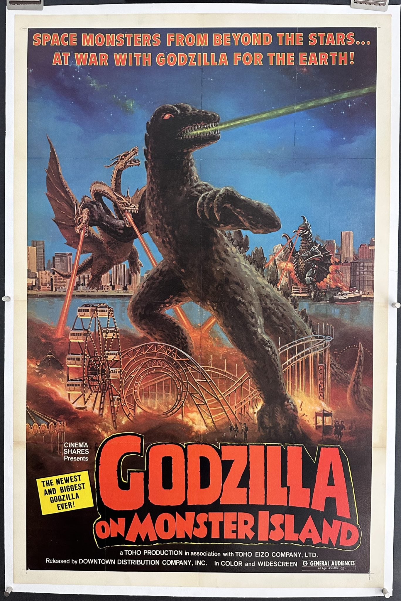 GODZILLA ON MONSTER ISLAND, Original Vintage Movie Poster - Original ...