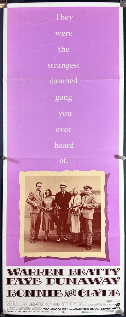BONNIE AND CLYDE, Original Vintage Insert Movie Poster - Original ...