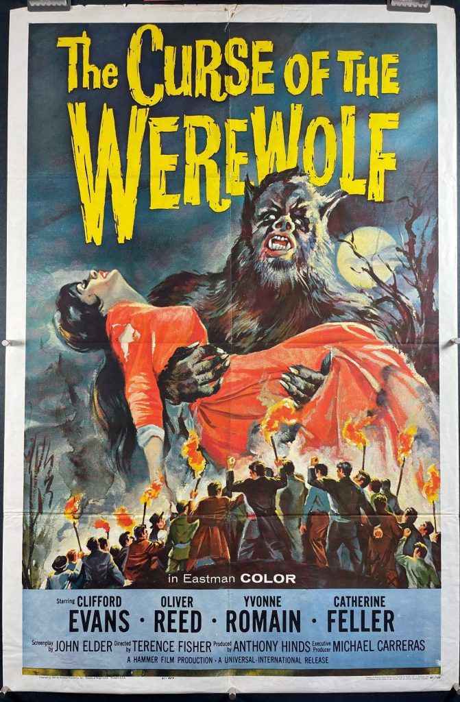 THE CURSE OF THE WEREWOLF, Original Vintage Hammer Horror Movie Poster ...