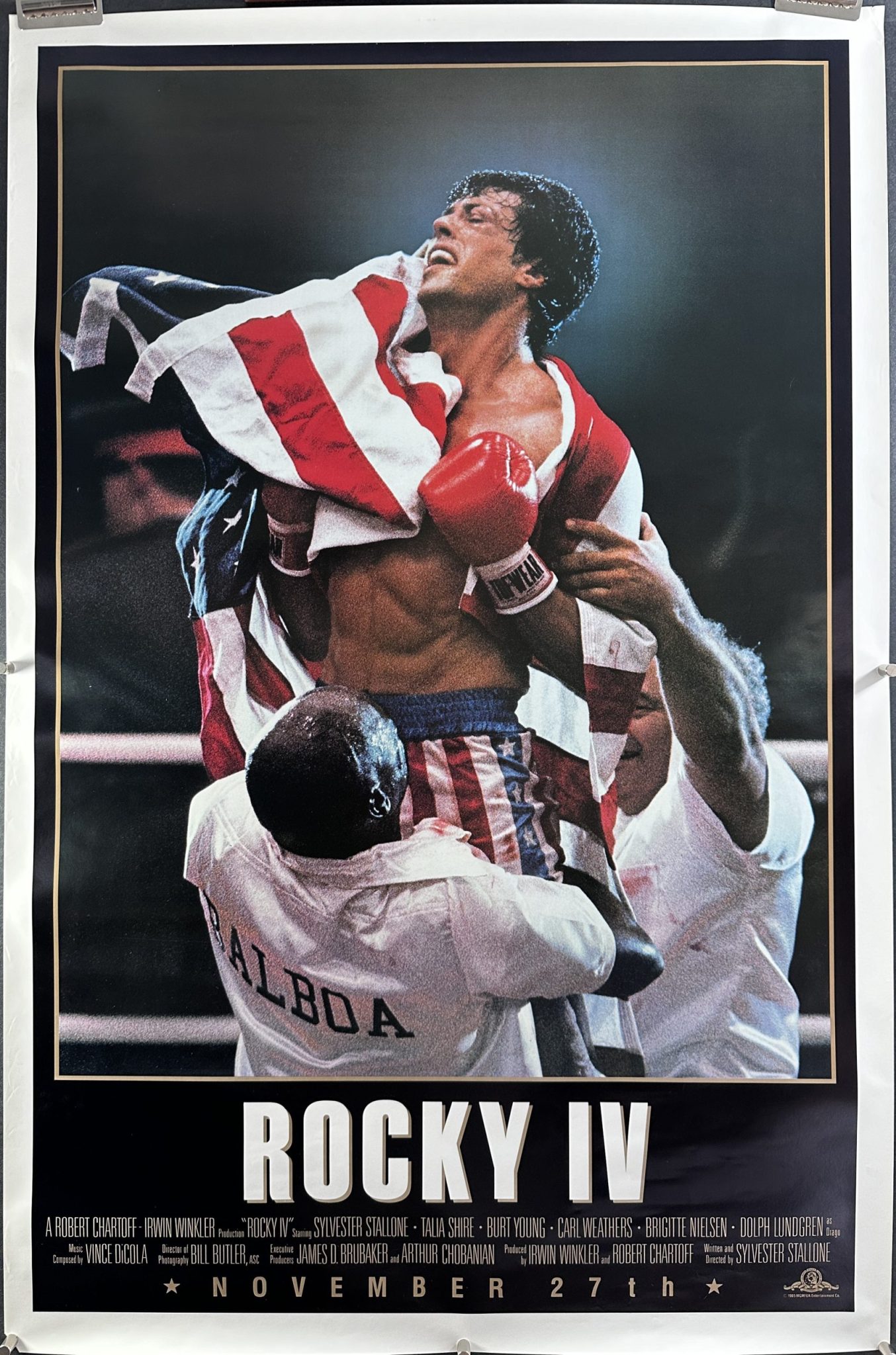 ROCKY IV, Original Vintage Boxing Movie Poster starring Sylvester ...