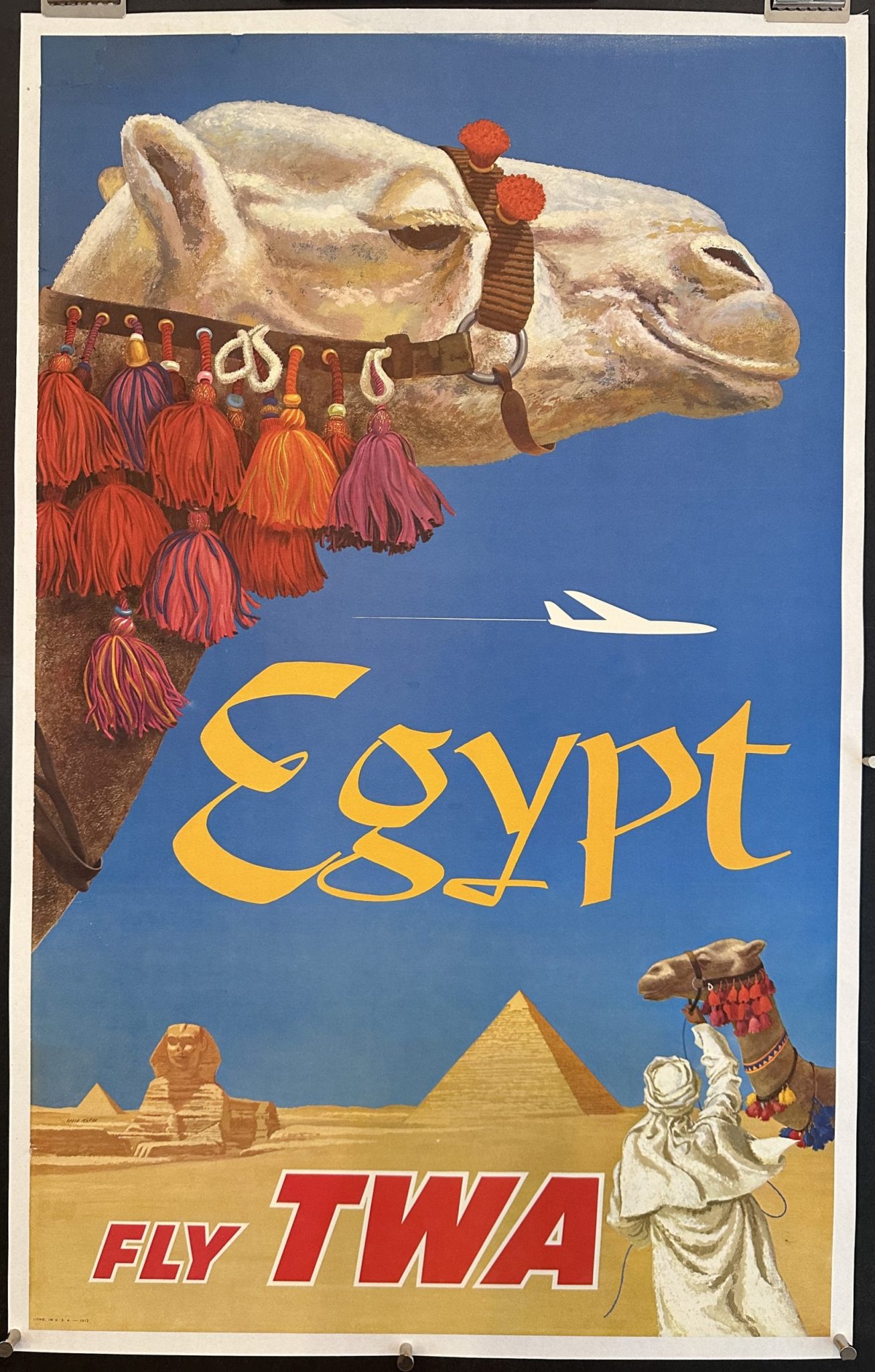 TWA EGYPT, Original Vintage Travel Poster - Original Vintage Movie Posters