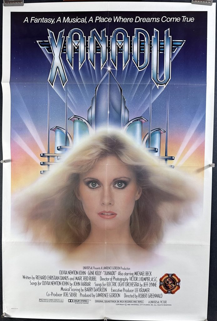 XANADU, Original Vintage Movie Poster starring Olivia Newton John ...