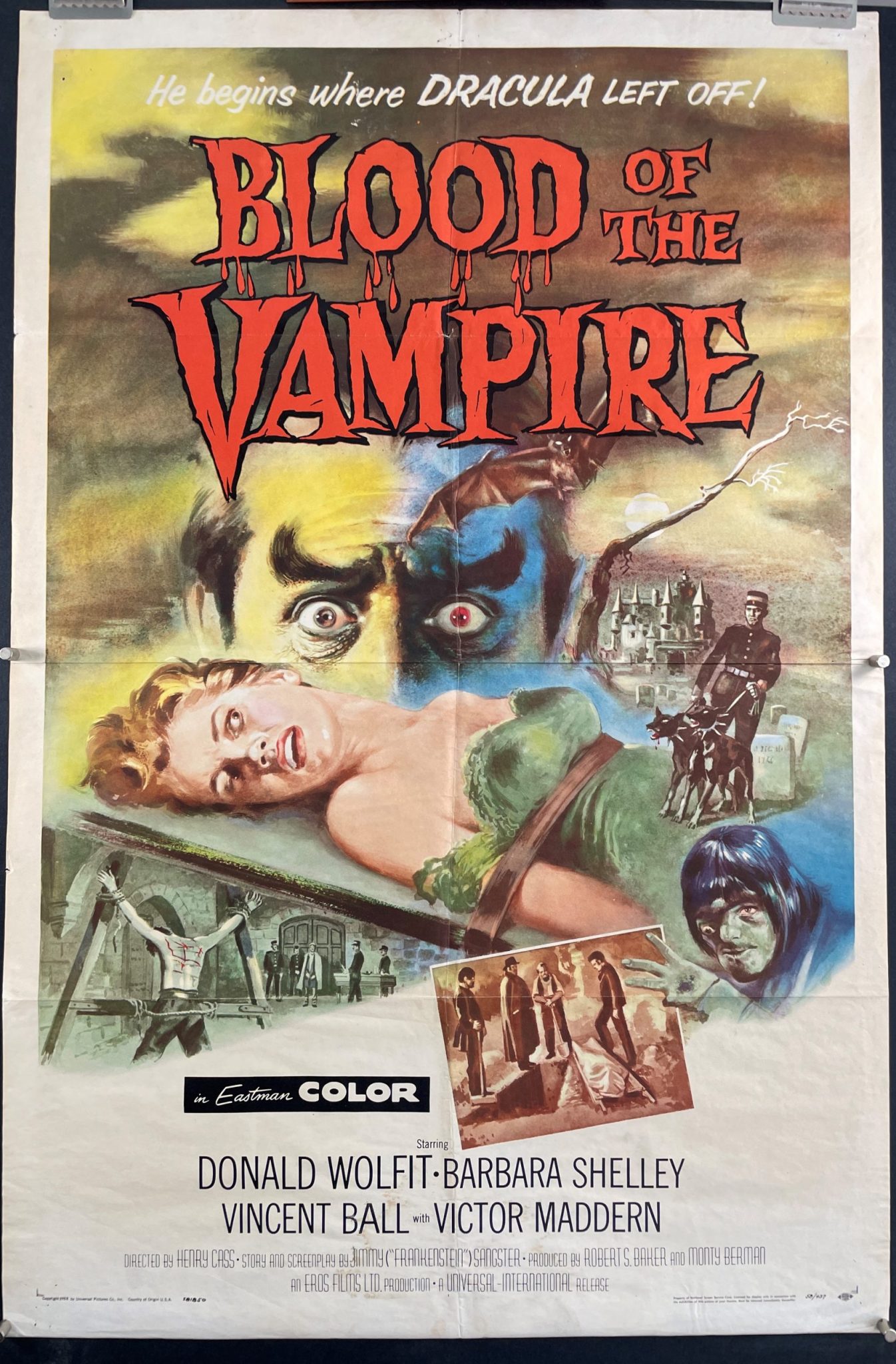 BLOOD OF THE VAMPIRE, Original Vintage Movie Poster - Original Vintage ...