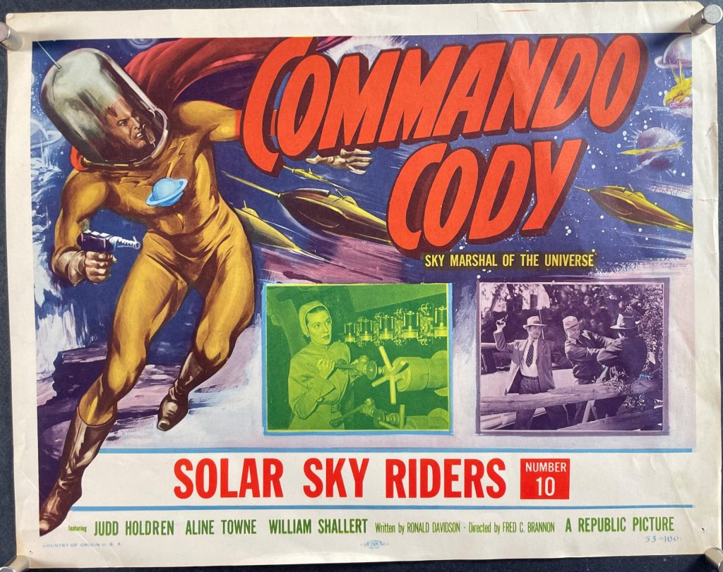 COMMANDO CODY, Solar Sky Riders Original Vintage Lobby Card - Original ...