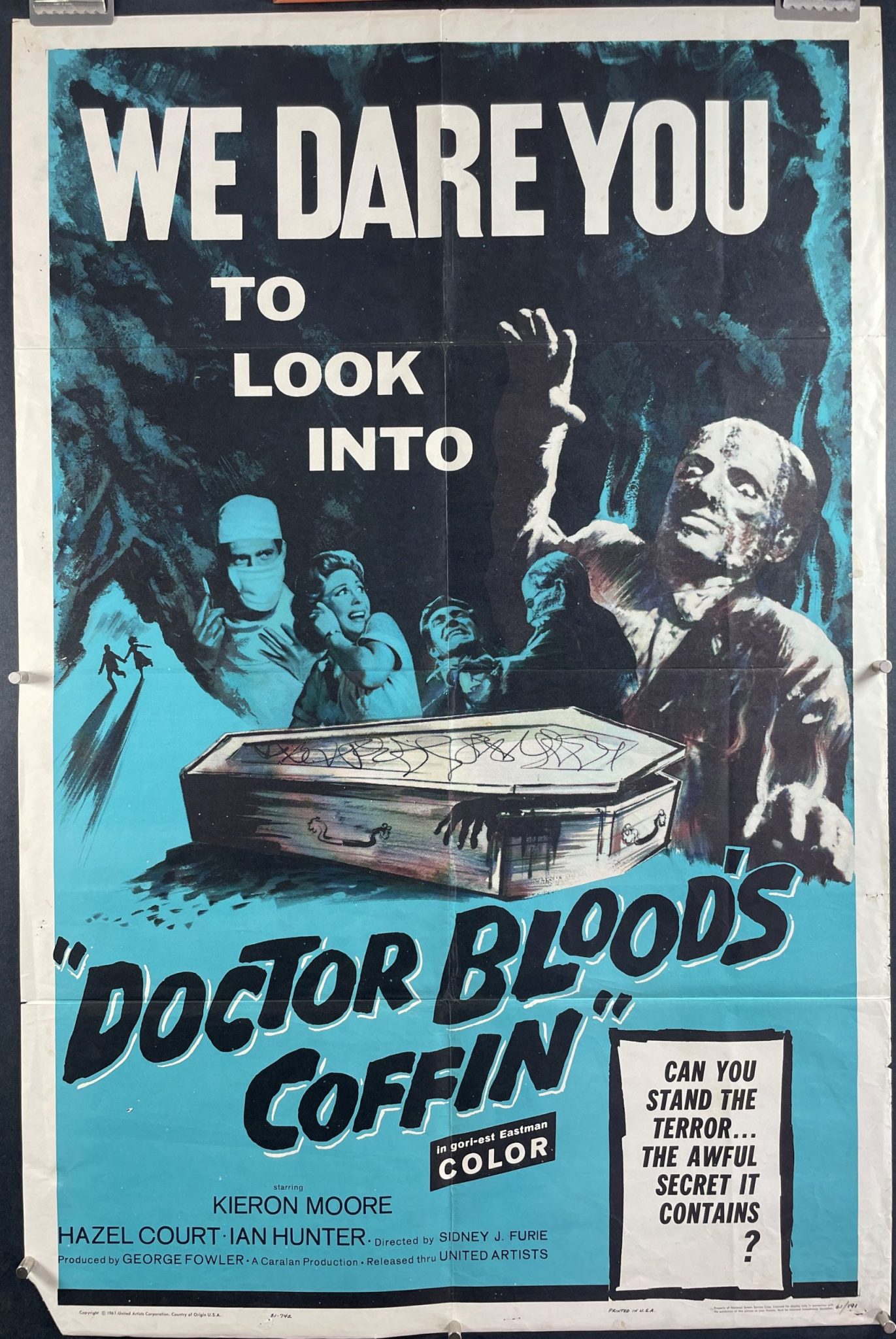 DOCTOR BLOOD'S COFFIN, Original Vintage Movie Poster - Original Vintage ...
