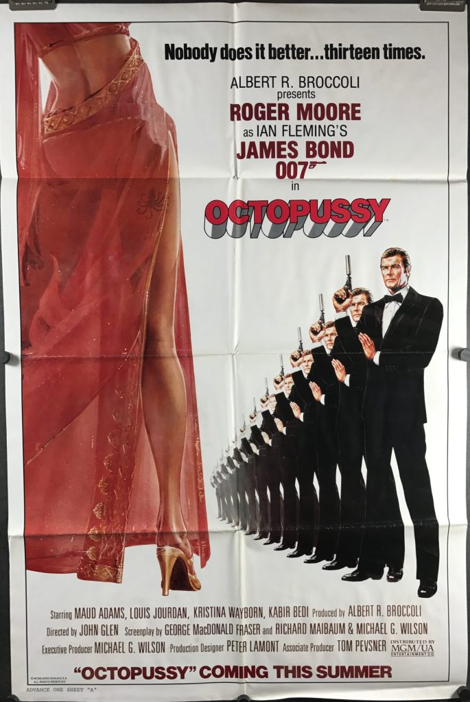 OCTOPUSSY, Original Advanced James Bond Vintage Movie Poster - Original ...