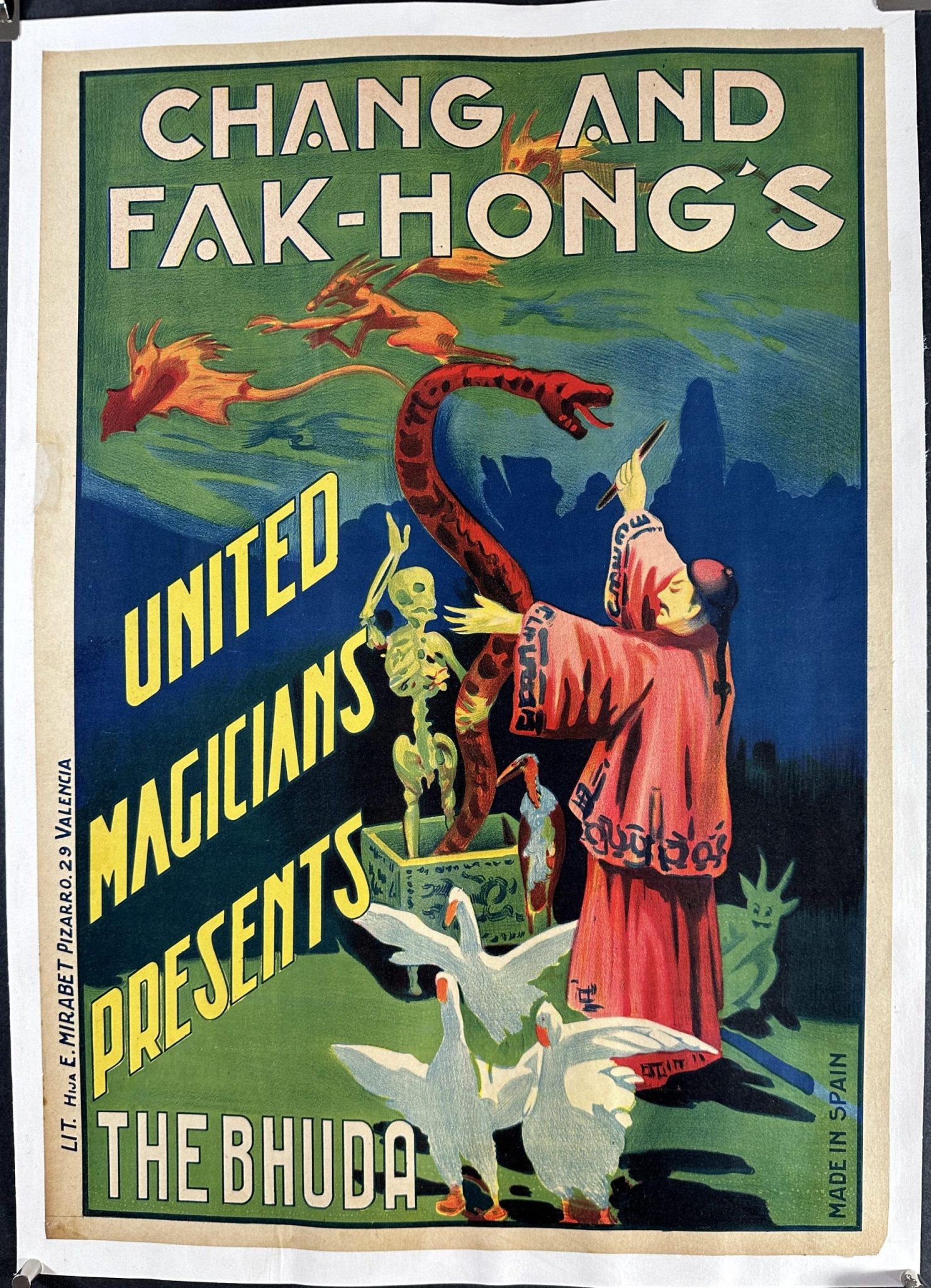 CHANG AND FAK-HONG’S UNITED MAGICIANS PRESENTS THE BHUDA, Original ...