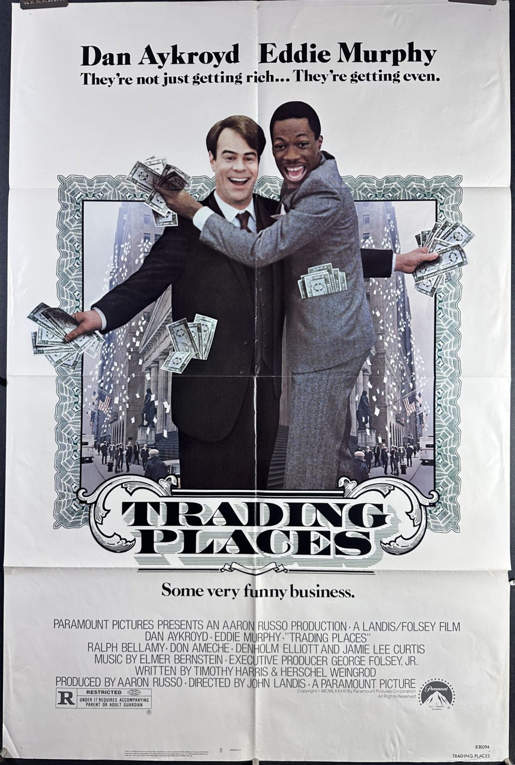 TRADING PLACES, Original Movie Poster starring Eddie Murphy - Original ...