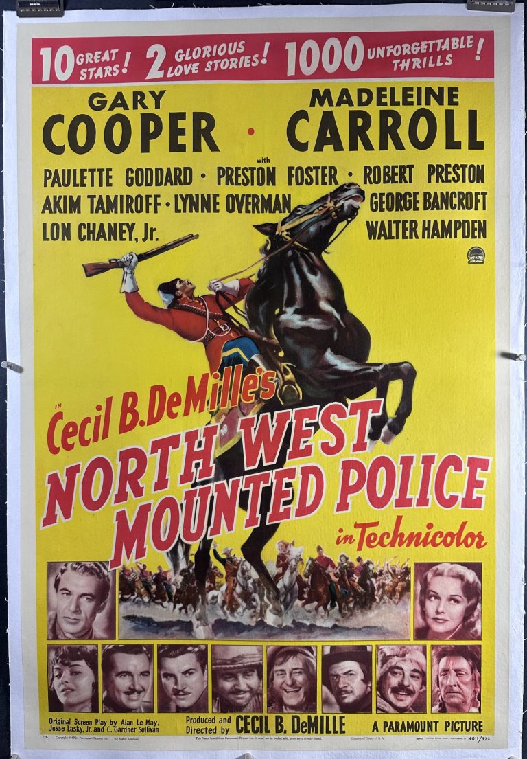 NORTH WEST MOUNTED POLICE, Original Vintage Mexican Movie Poster ...