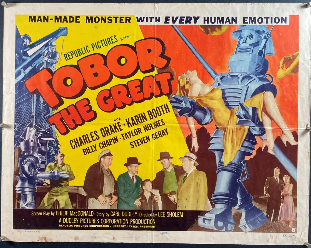 TOBOR THE GREAT, Original Vintage Half Sheet Movie Poster - Original ...