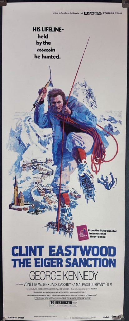 EIGER SANCTION, Original Vintage Insert Movie Poster starring Clint ...