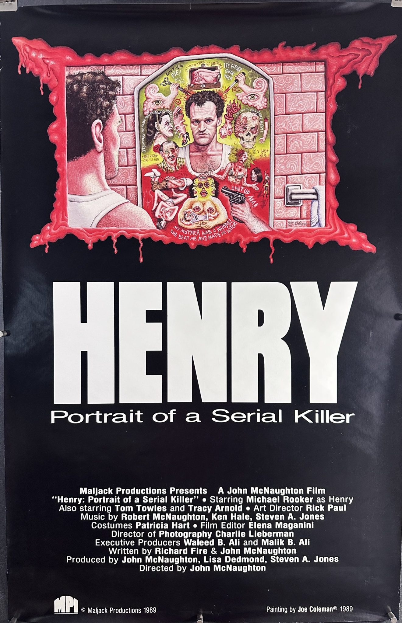 HENRY: PORTRAIT OF A SERIAL KILLER, Original Vintage Horror Movie ...