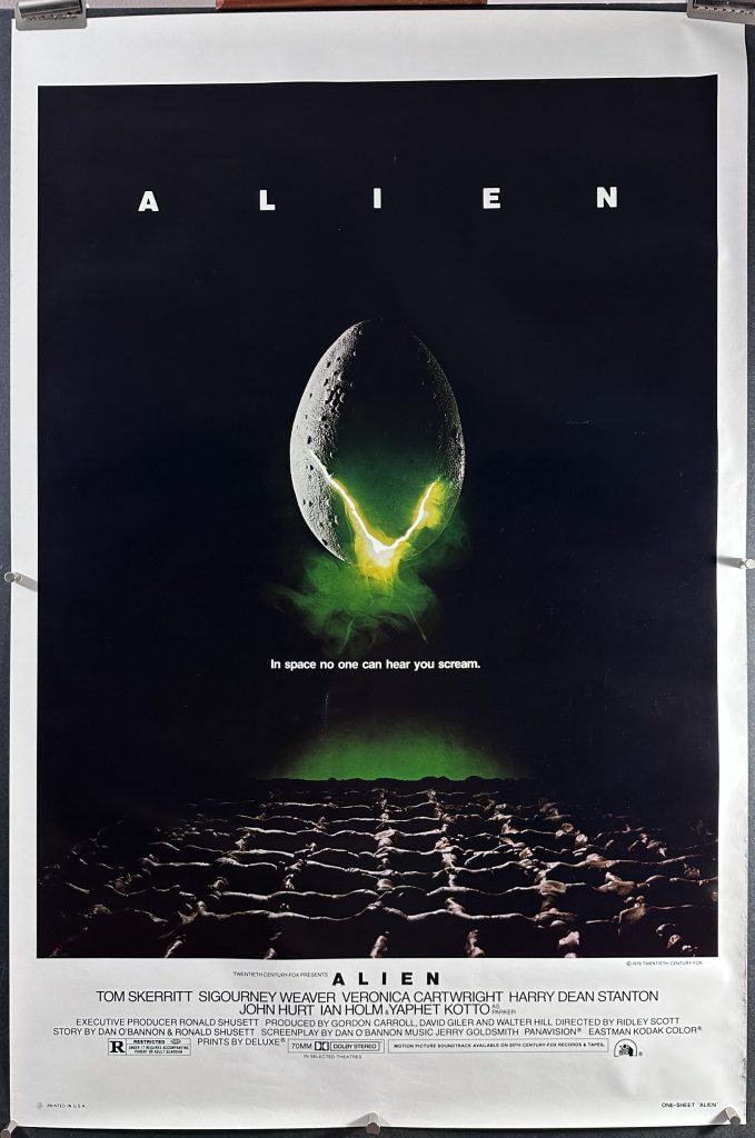 ALIEN, Original Vintage Studio Style Movie Poster starring Sigourney ...