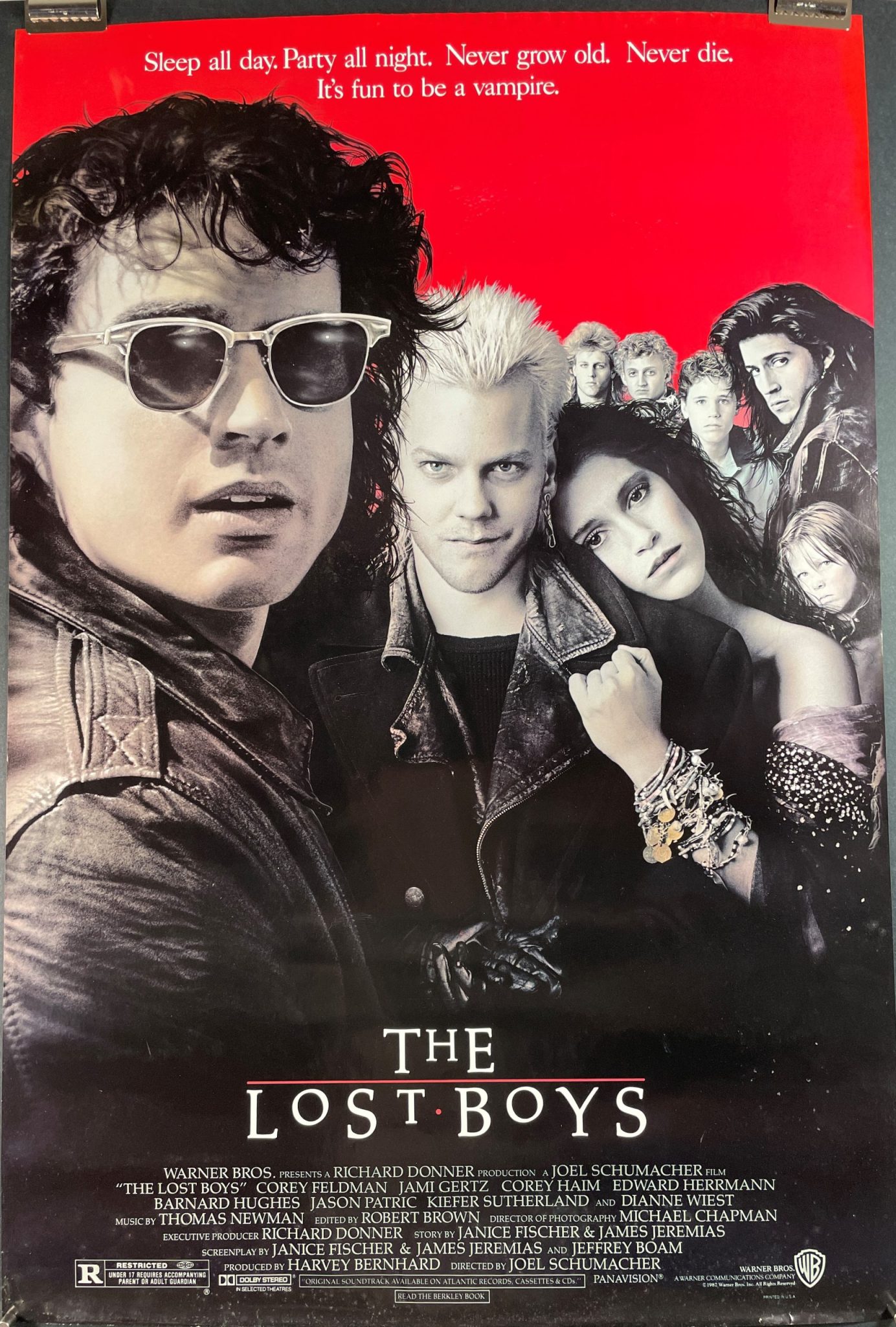 LOST BOYS, Original Vintage Vampire Movie Poster starring Kiefer ...