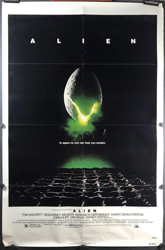 ALIEN, Original Folded Vintage Movie Poster - Original Vintage Movie ...