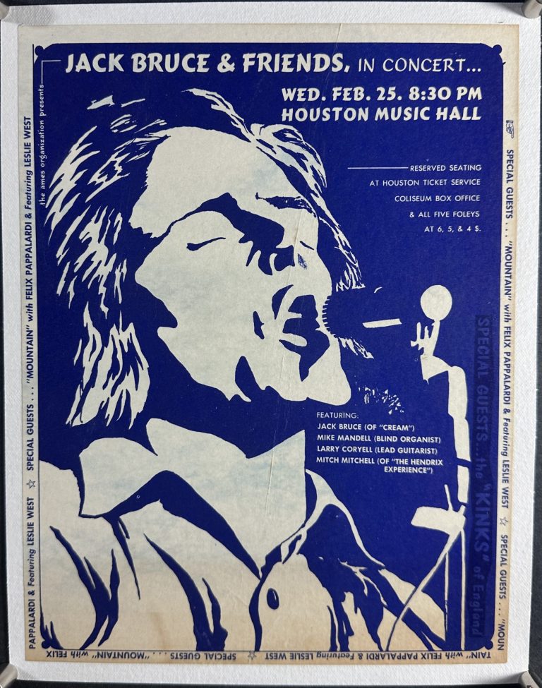 JACK BRUCE & FRIENDS, Original Music Concert Handbill - Original ...