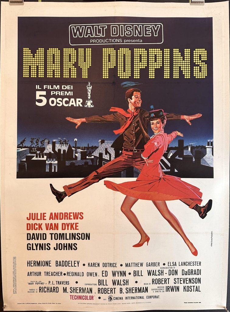 MARY POPPINS, Original Vintage Italian Movie Poster starring Julie ...