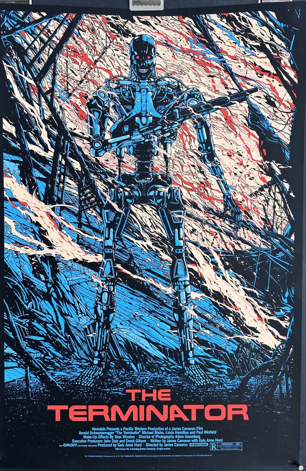 TERMINATOR, Original Vintage Mondo Screen-Print Movie Poster - Original ...