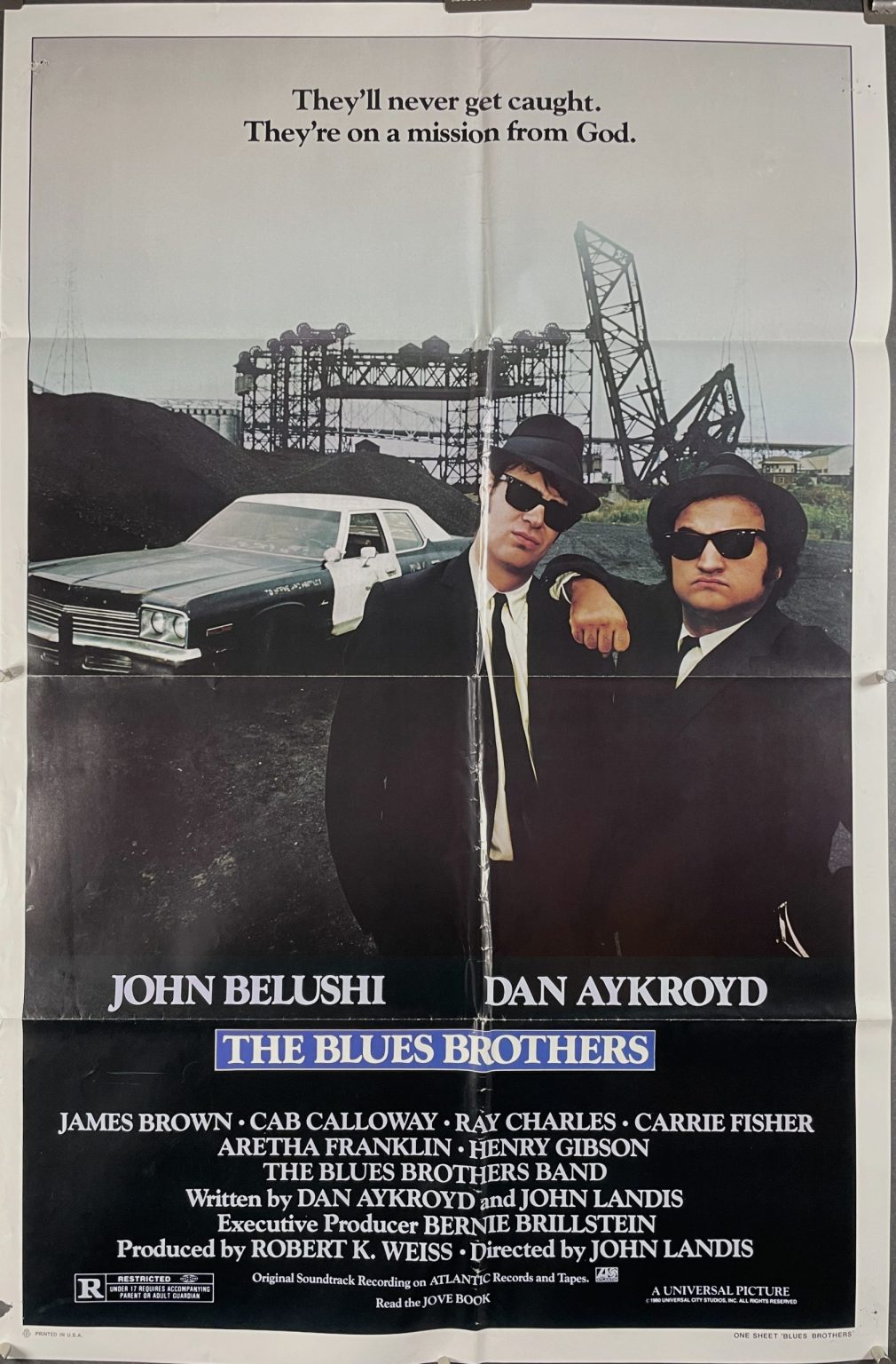 THE BLUES BROTHERS, Original Vintage John Landis Movie Poster ...