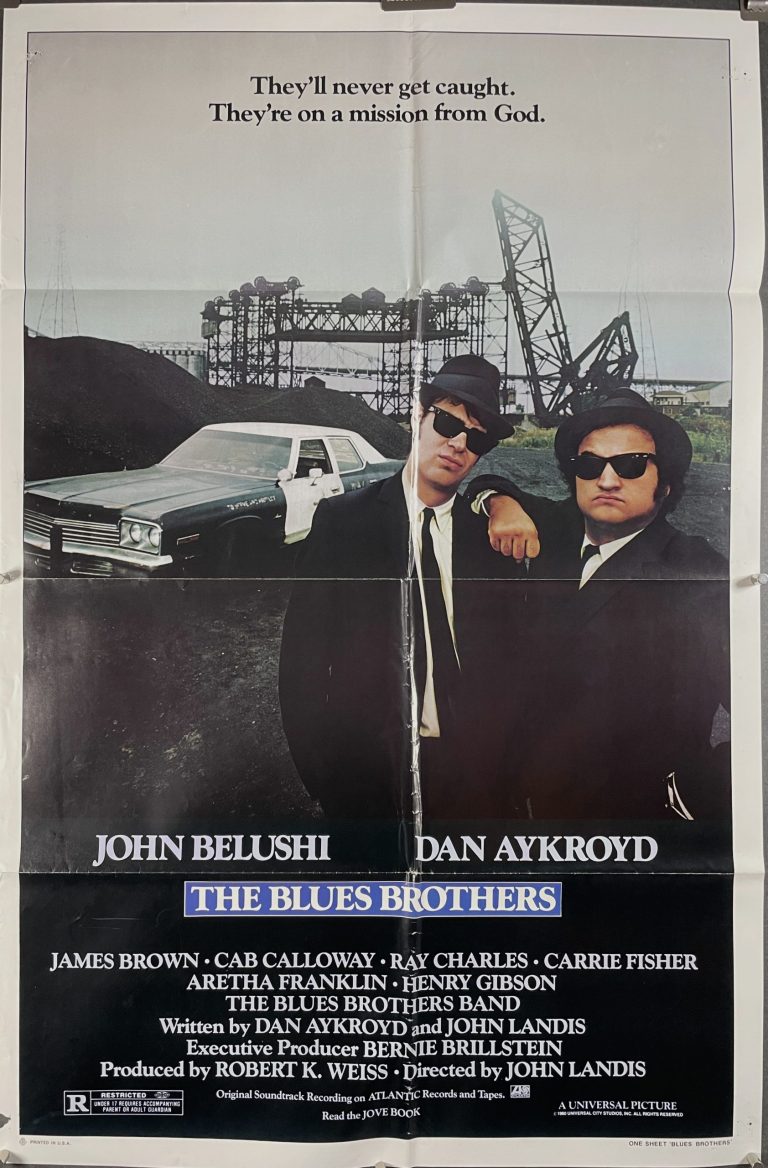 THE BLUES BROTHERS, Original Vintage John Landis Movie Poster ...