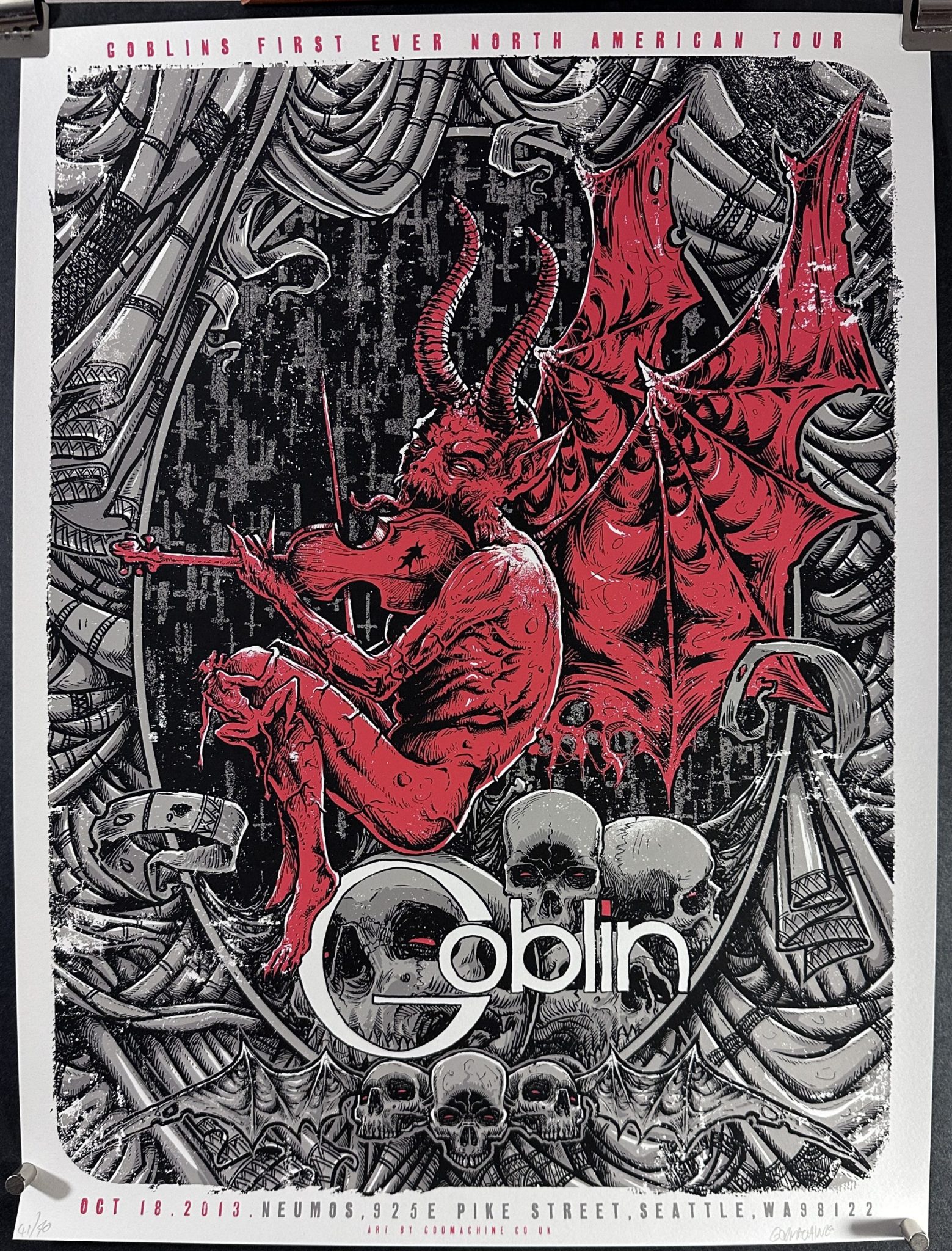 GOBLIN, Original Signed Concert Poster Seattle Washington - Original ...