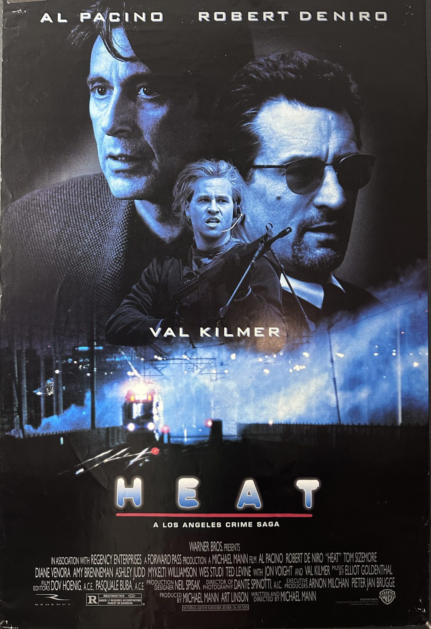 HEAT, Original Double Sided Movie Poster - Original Vintage Movie Posters