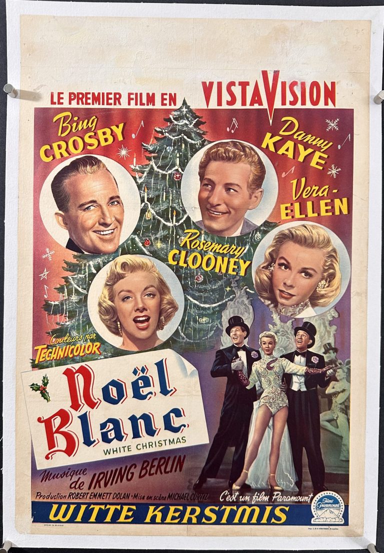 WHITE CHRISTMAS, Original Vintage Holiday Movie Poster starring Bing ...