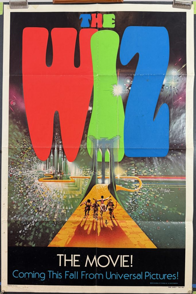 THE WIZ, Original Vintage Teaser Poster starring Diana Ross and Michael ...
