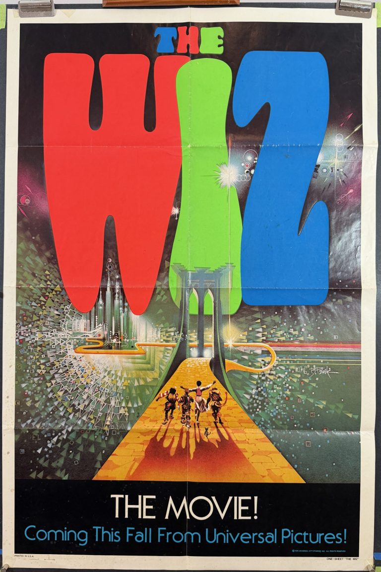 THE WIZ, Original Vintage Teaser Poster starring Diana Ross and Michael ...