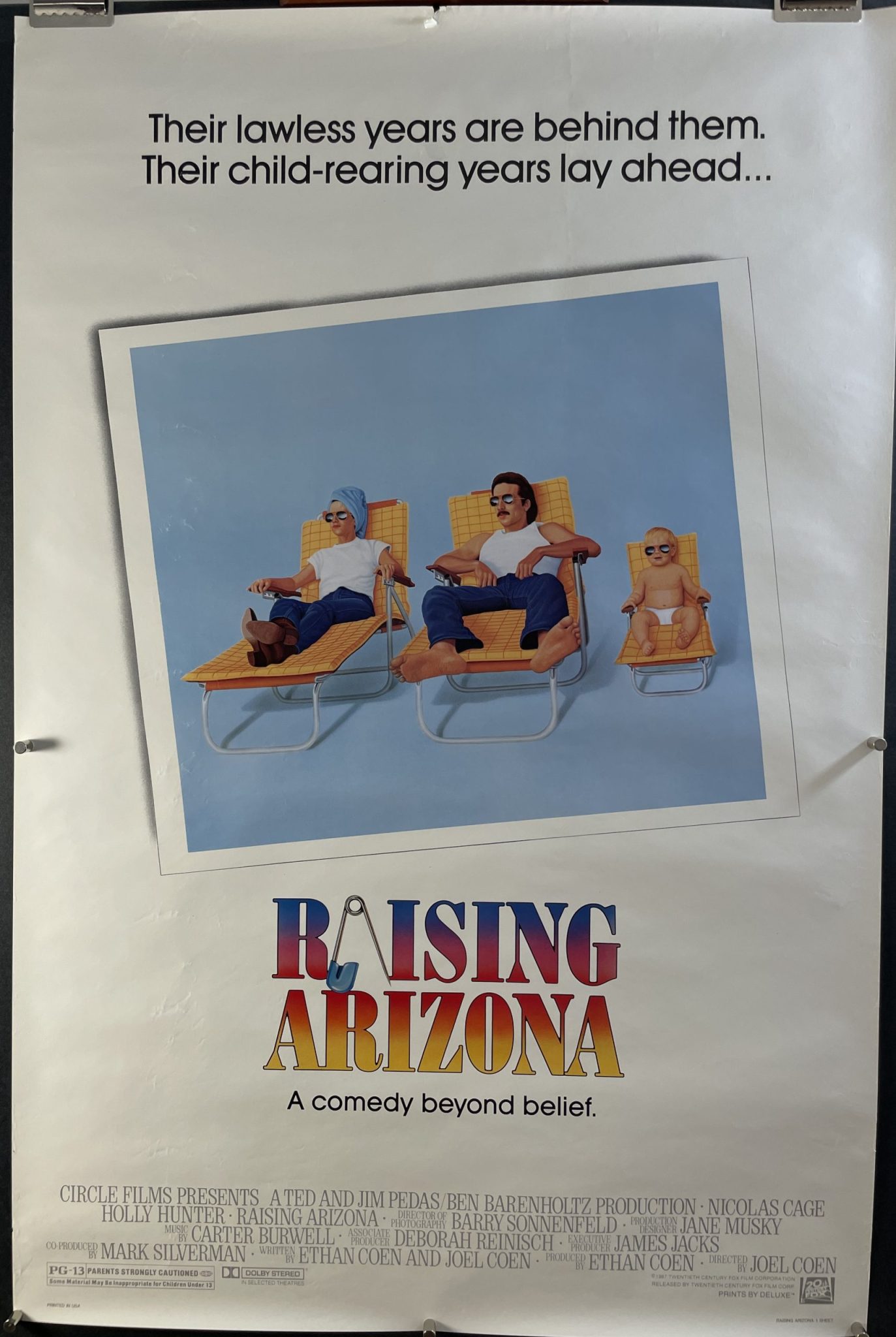 RAISING ARIZONA, Original Vintage Movie Poster - Original Vintage Movie ...